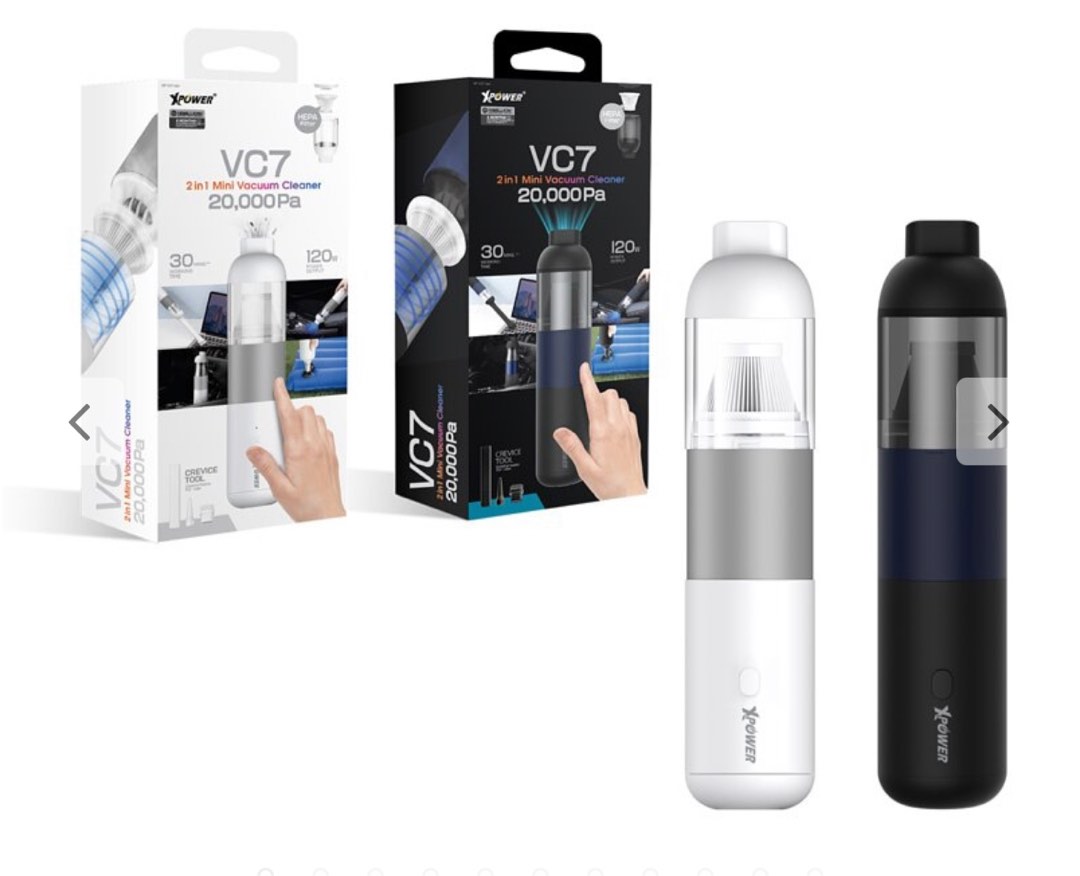 XPower VC7 2合1 迷你無線充電吸塵機, 傢俬＆家居, 家居清潔及護理用品, 清潔工具 - Carousell