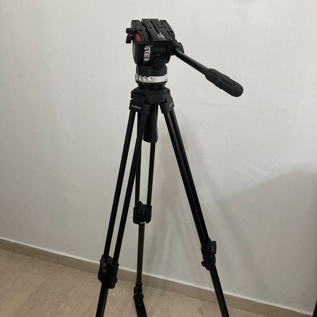 1002 Sachtler Ace M GS (ground spreader version) Video Tripod, Photography, Photography ...