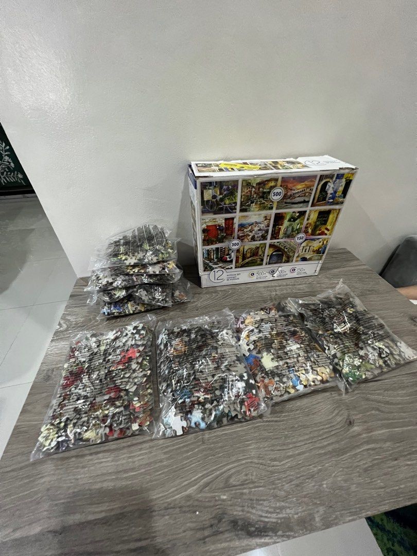 12 set puzzles (only 9 packs in box) As is, Hobbies & Toys, Toys ...