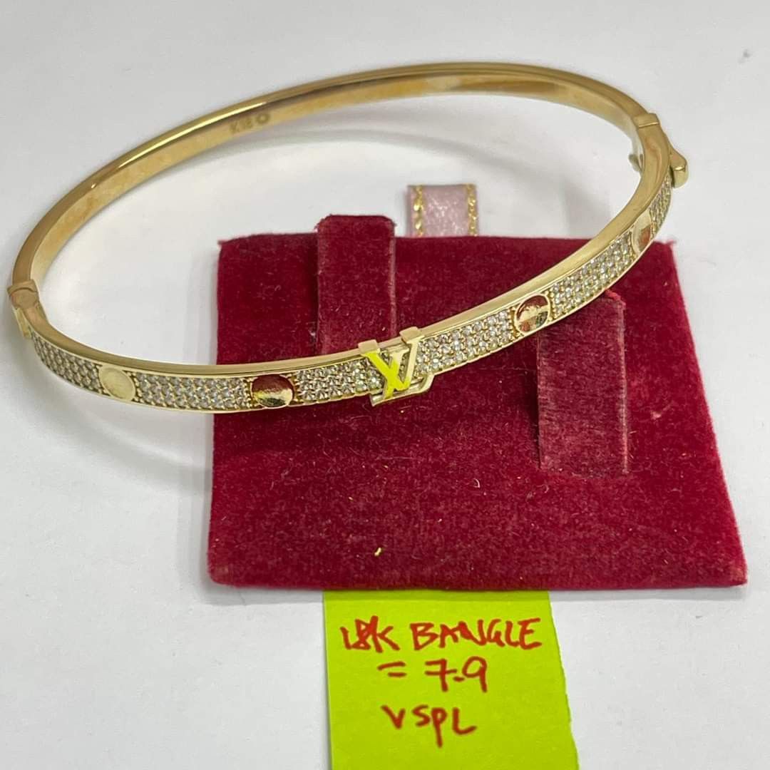 18K Saudi Gold bangle, Women's Fashion, Jewelry & Organizers, Bracelets ...