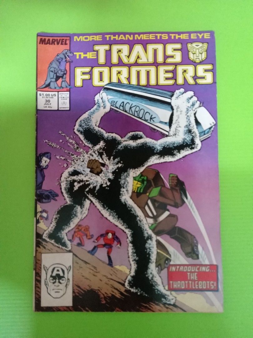 1st team app Throttlebots ( Autobots ) The Transformers #30 ( Herb ...