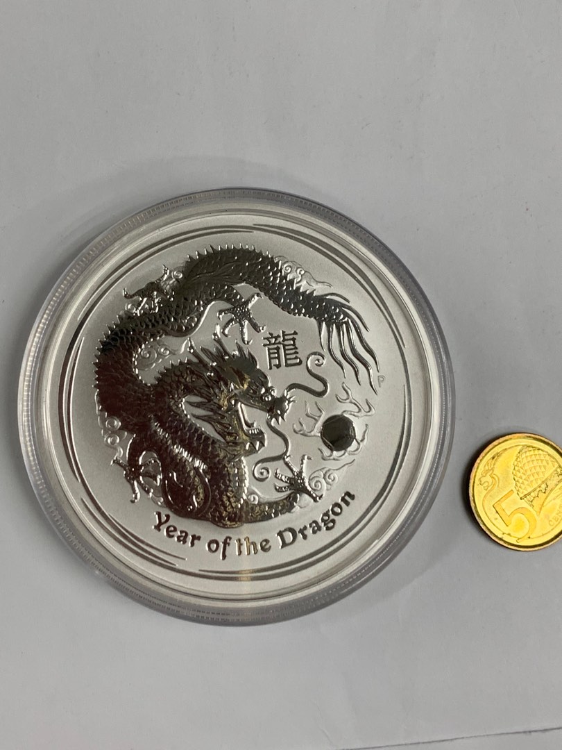 2oz Dragon $2 Australia silver coin, Hobbies & Toys, Memorabilia ...
