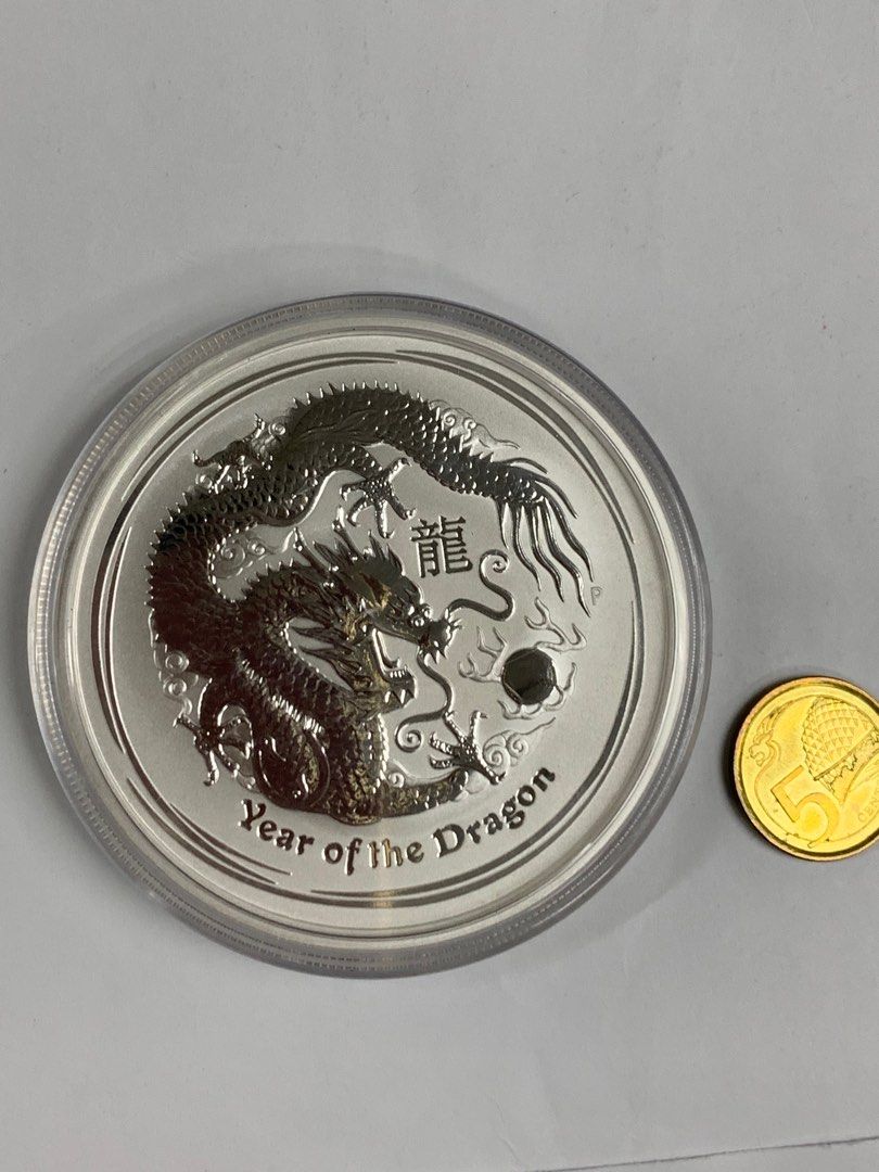2oz Dragon $2 Australia silver coin, Hobbies & Toys, Memorabilia ...