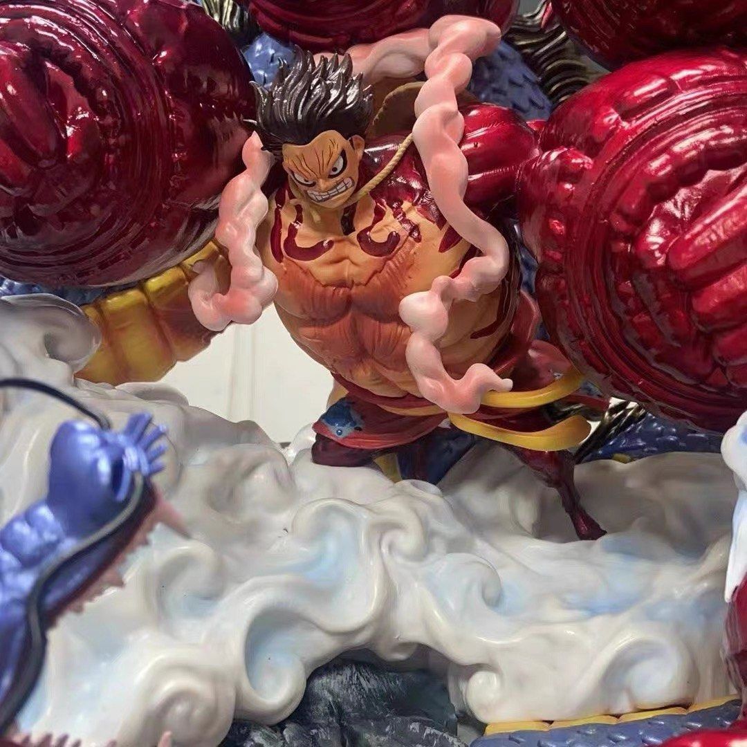 47CM One Piece The final fight-Luffy vs Kaido statue, Hobbies & Toys ...