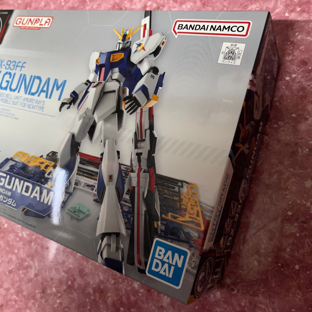 全新未砌 EG 1/144 nu gundam RX-93FF 福岡 高達模型 PB限定版 0093 馬沙之反擊 entry grade, 興趣及遊戲, 玩具 & 遊戲類 - Carousell