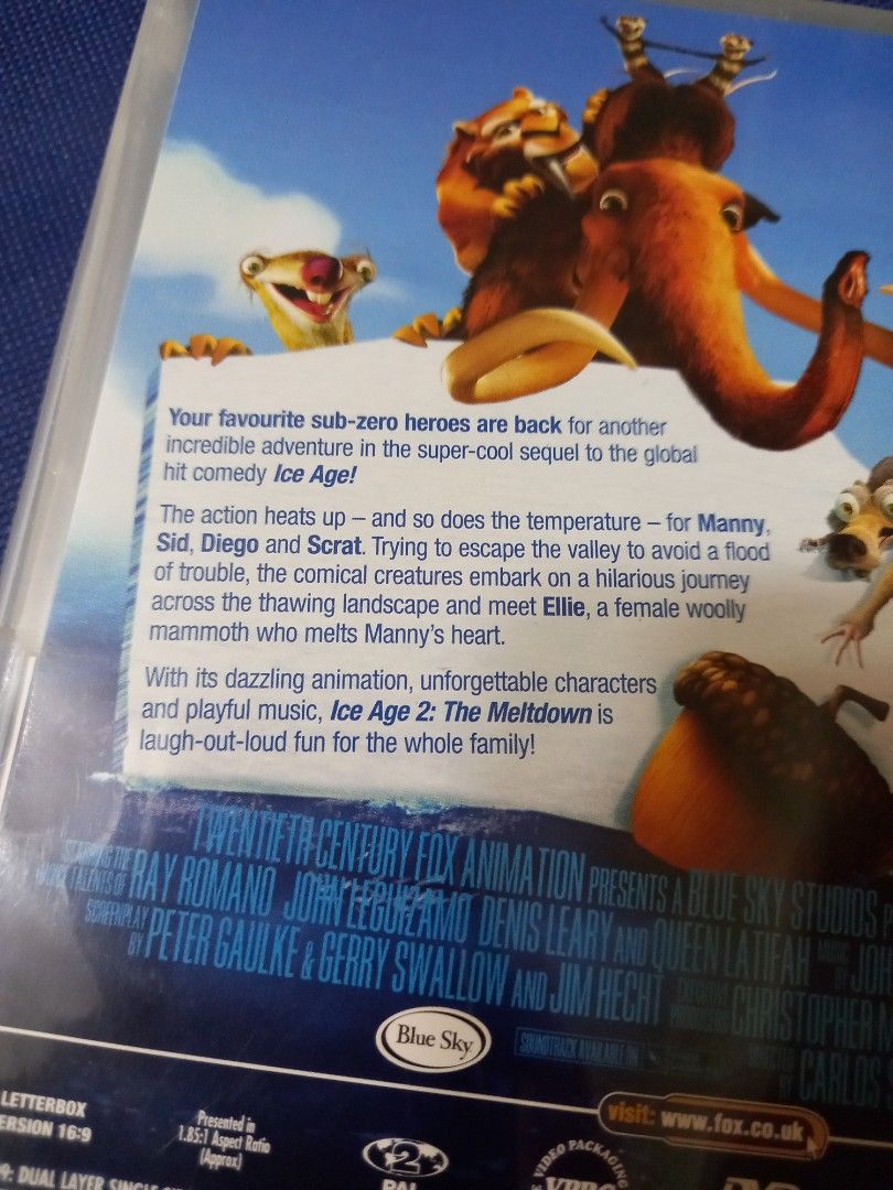 包平郵 ICE AGE 2 dvd, 興趣及遊戲, 音樂、樂器 & 配件, 音樂與媒體 - CD 及 DVD - Carousell
