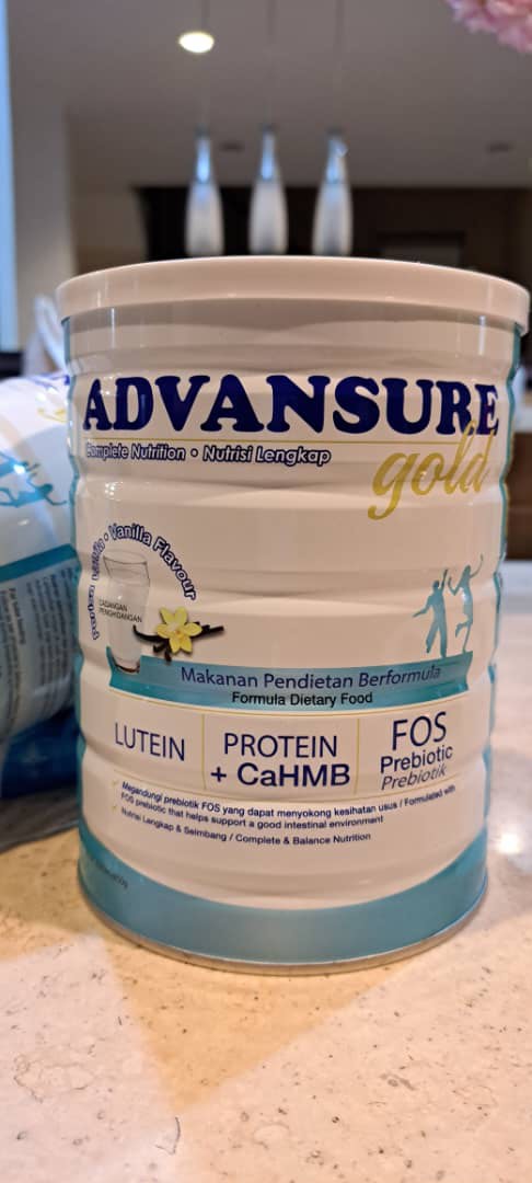 Advansure Gold Complete Nutrition 850g, Health & Nutrition, Health ...