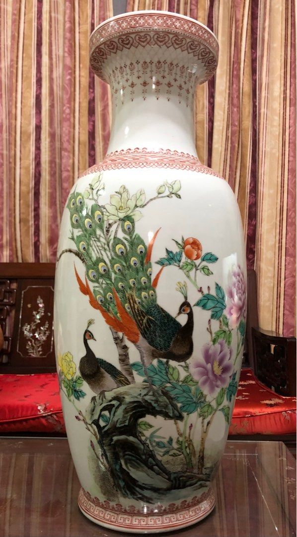 Large Antique Chinese Fine Porcelain Vases x 2, Hobbies & Toys, Memorabilia & Collectibles ...