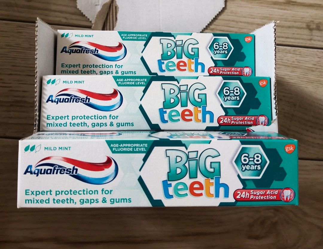 aquafresh big teeth toothpaste, Babies & Kids, Bathing & Changing ...