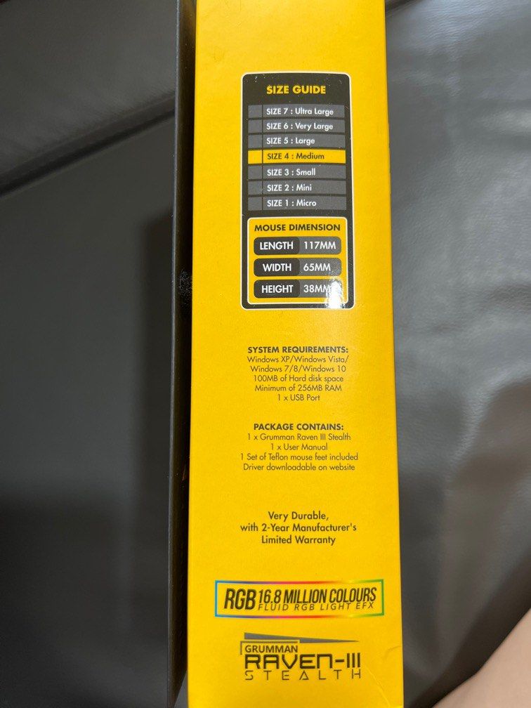 Armageddon Grumman Raven-III Stealth Gaming Mouse, Computers & Tech ...