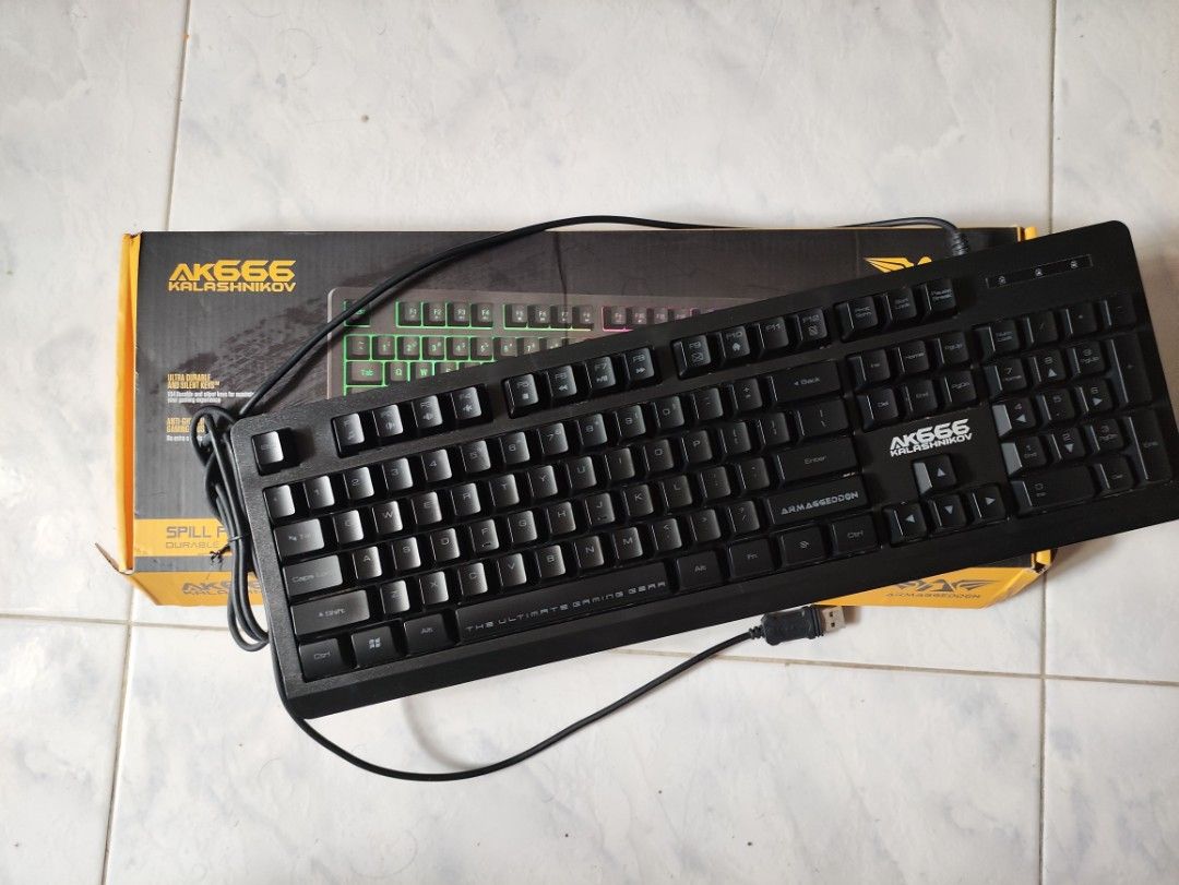 Armaggeddon Kalashnikov AK666 Anti-Ghosting And Spill Proof Backlit ...