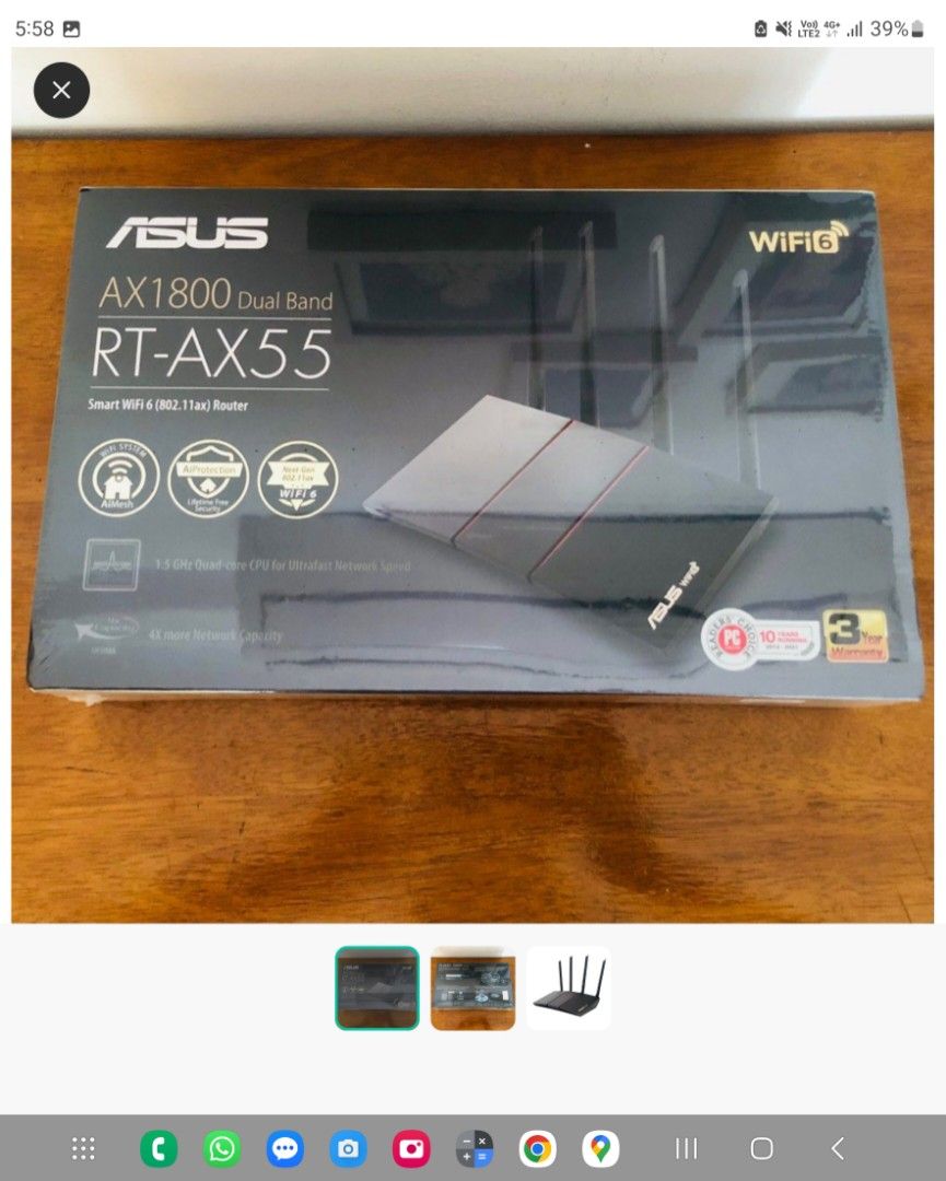 Asus RT-AX55 router m1, Computers & Tech, Parts & Accessories ...