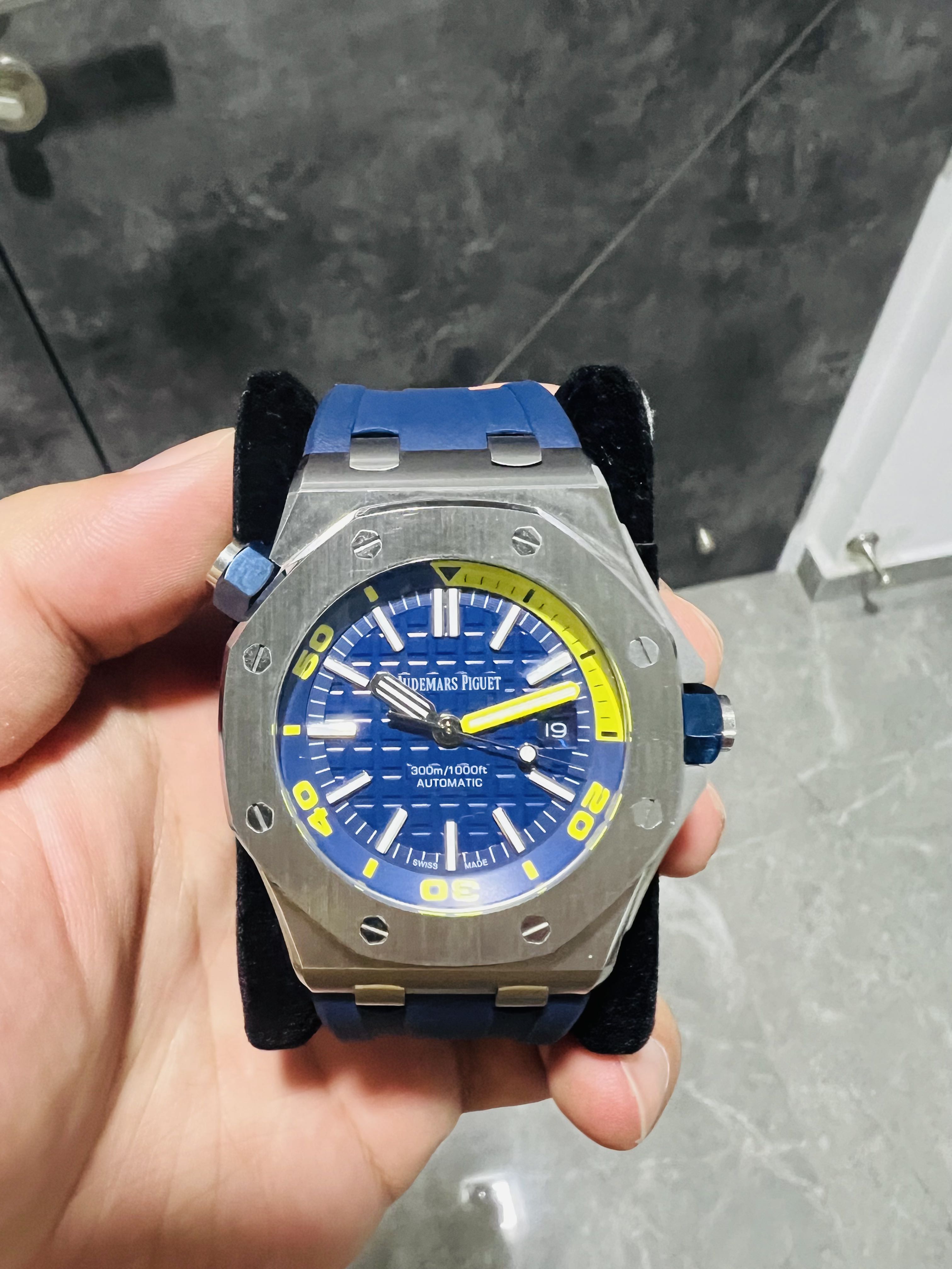 Audemars Piguet Offshore Blue Dial Watch, Luxury, Watches on Carousell