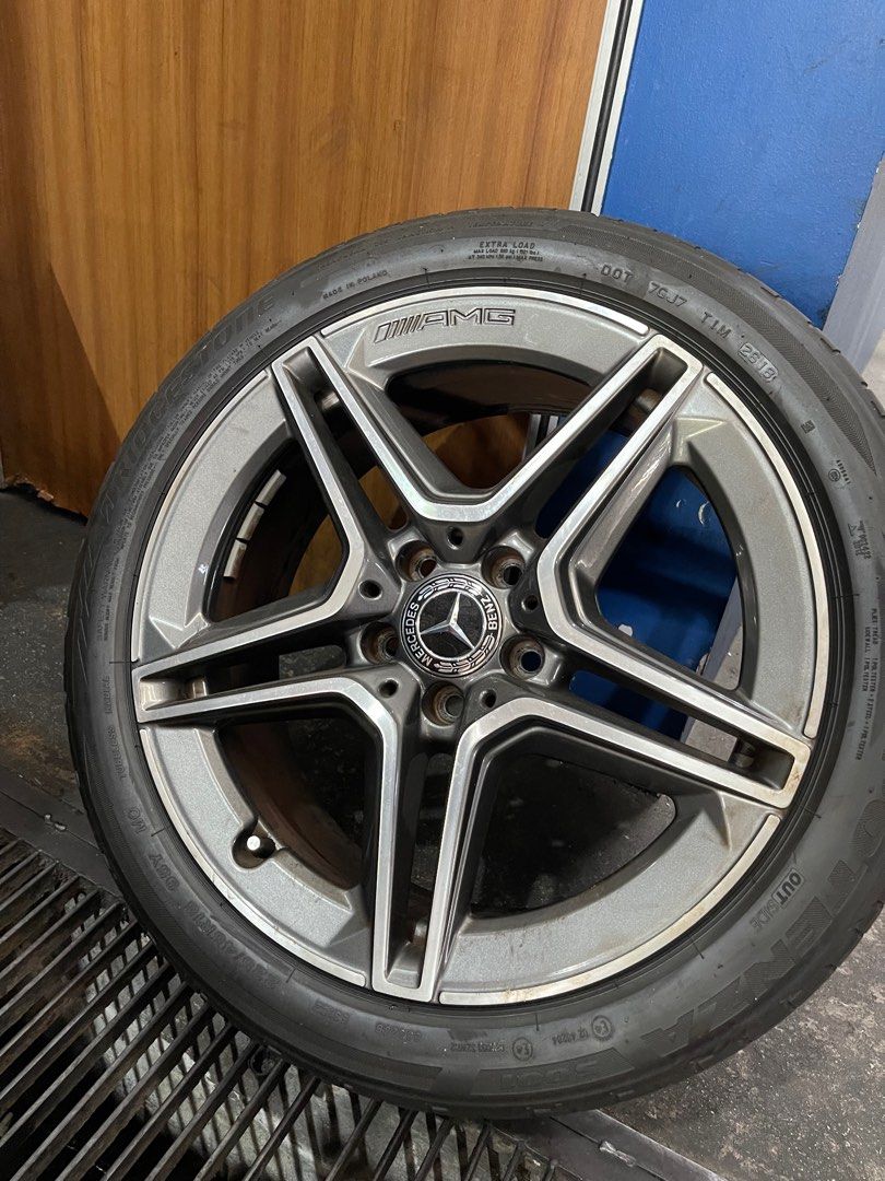Authentic 18 inch AMG rims, Car Accessories, Tyres & Rims on Carousell