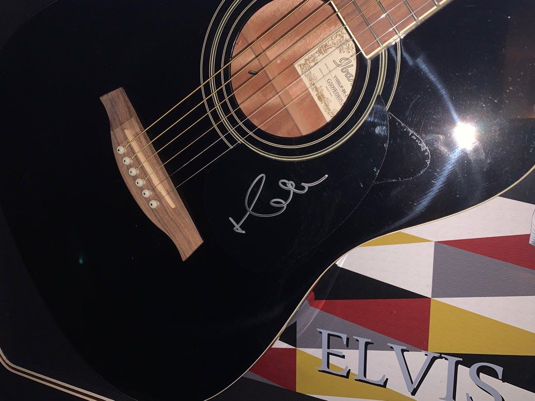 Authentic Elvis Costello signed guitar, Hobbies & Toys, Music & Media ...