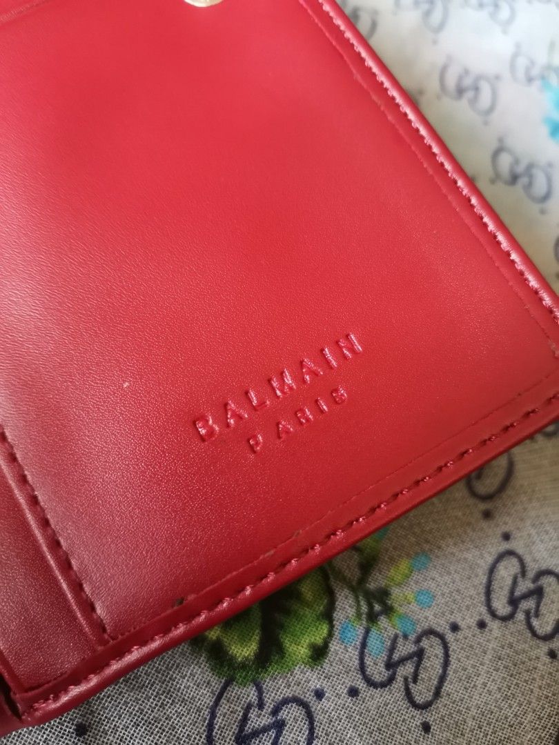 BALMAIN Trifold Wallet, Luxury, Bags & Wallets on Carousell