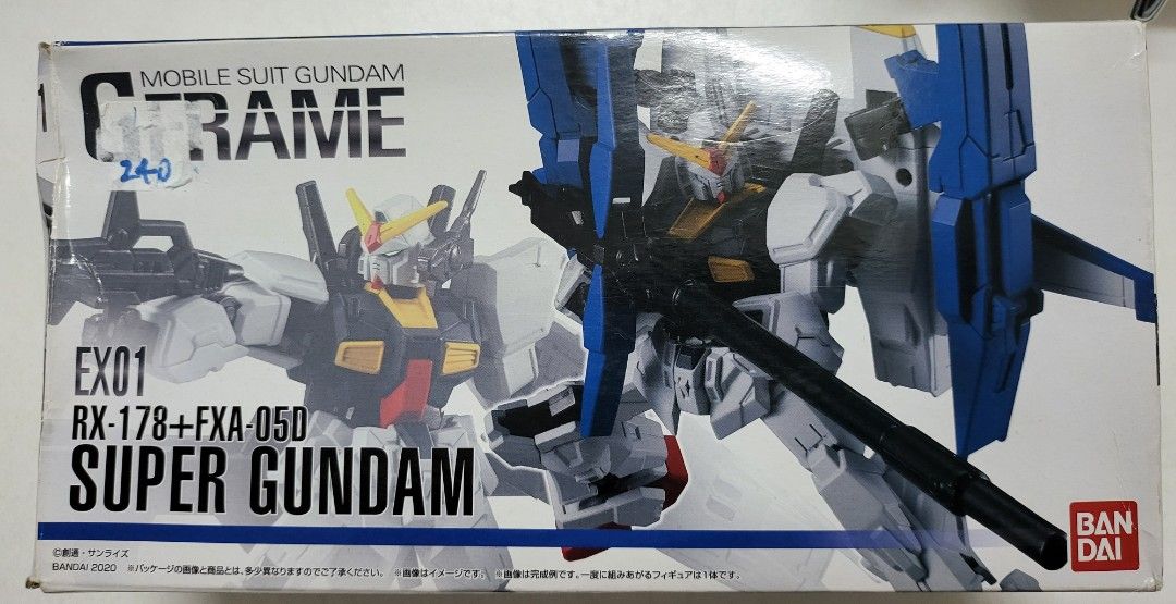 BANDAI GFRAME FA01 MOBILE SUIT GUNDAM EX01 RX-178+FXA-05D SUPER GUNDAM ...