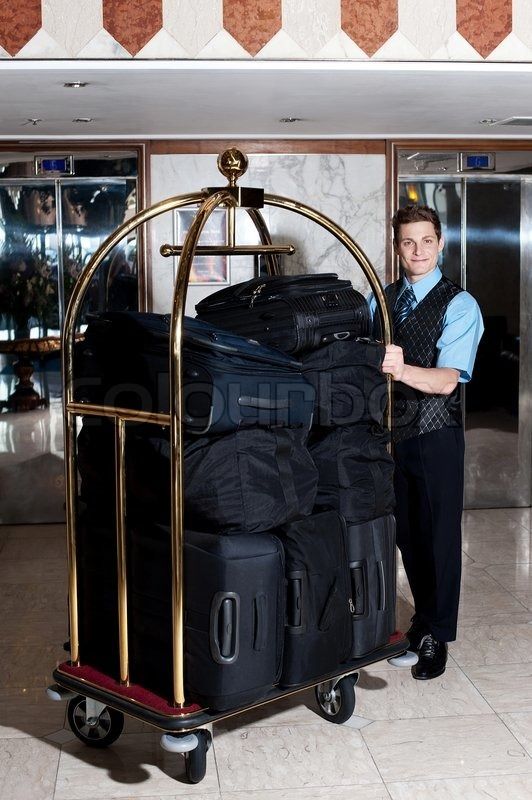 Bellman's Trolley Luggage Lobby, Hotel, Condominium etc., Furniture ...