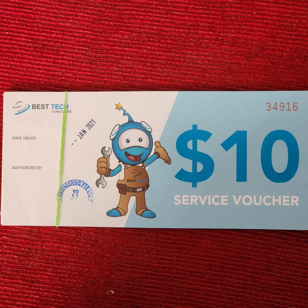 Best Tech 16 × $10 service voucher, Tickets & Vouchers, Vouchers on ...