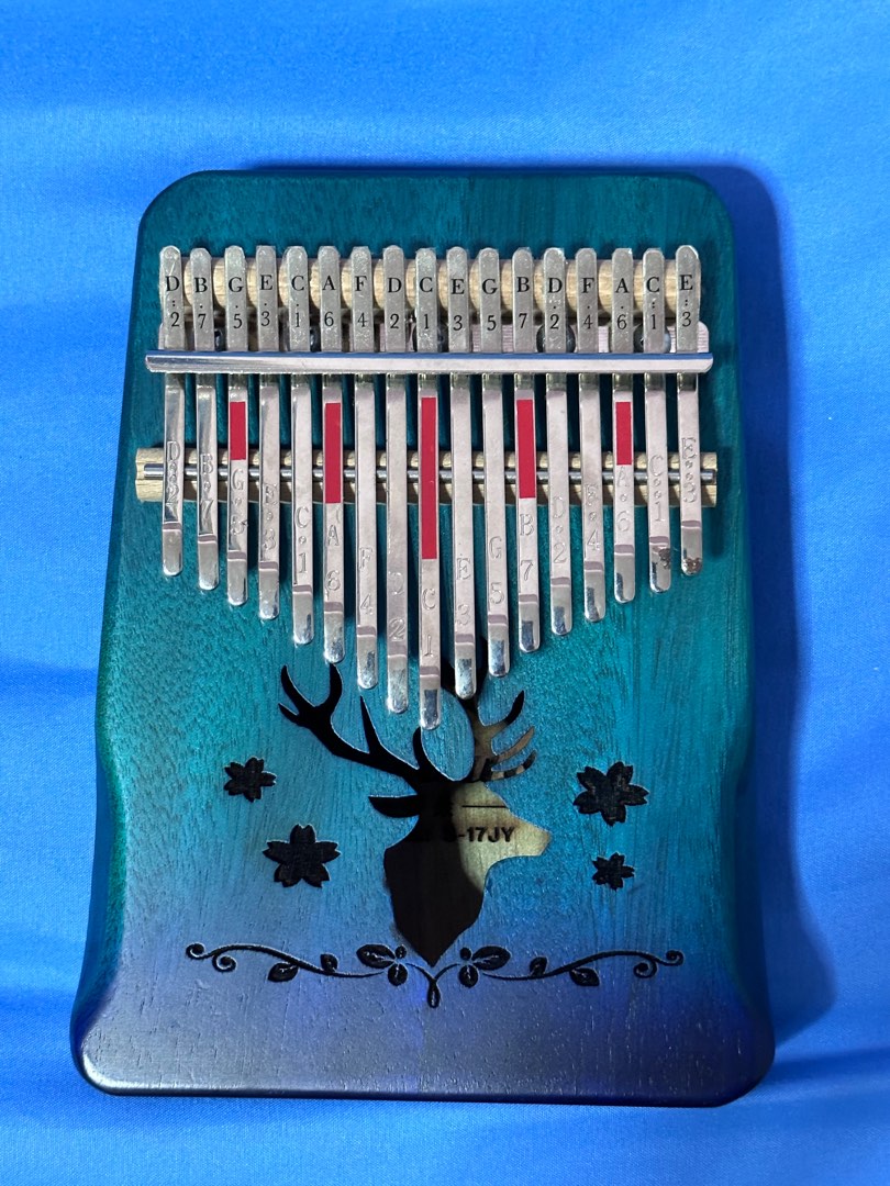 Blue gradient Kalimba, Hobbies & Toys, Music & Media, Musical ...