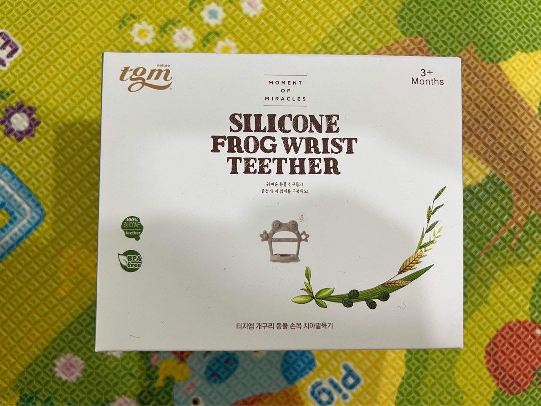 BNIB korean TGM wrist silicone teether, Babies & Kids, Nursing ...