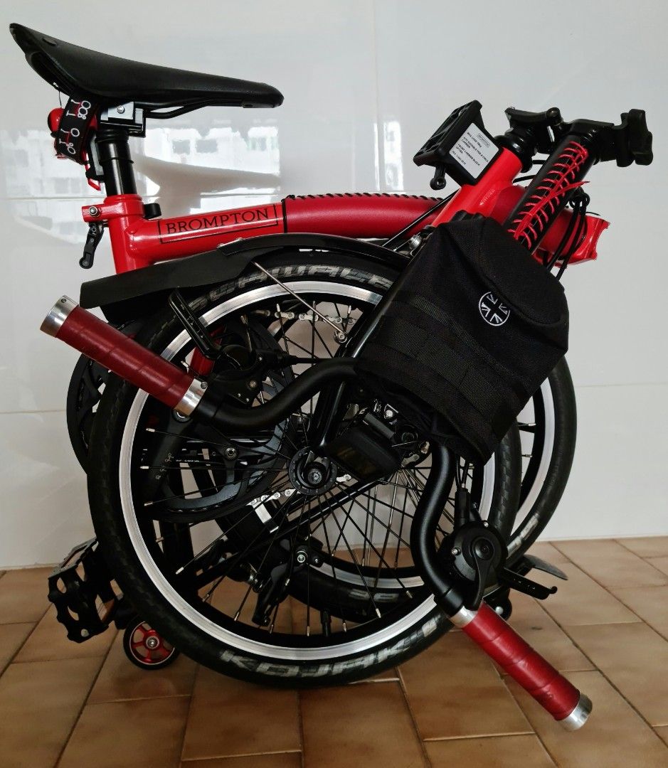 Brompton Red Rocket BE 2ML Mod, Sports Equipment, Bicycles & Parts ...