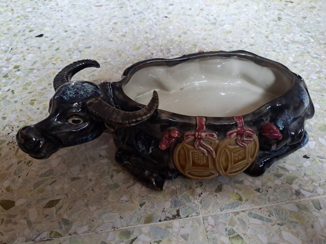Buffalo porcelain container, Hobbies & Toys, Memorabilia & Collectibles ...