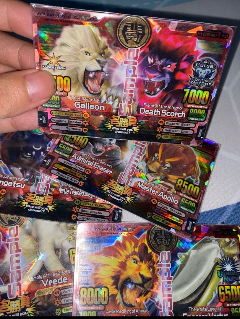 BUY Sample cards - Animal kaiser, Hobbies & Toys, Toys & Games on Carousell