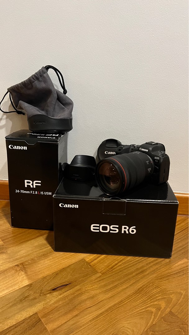 Canon R6 + Canon RF 24-70 f2.8l, Photography, Cameras on Carousell