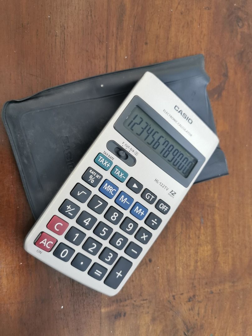 Casio electronic wallet type calculator HL-1222TV, Computers & Tech ...