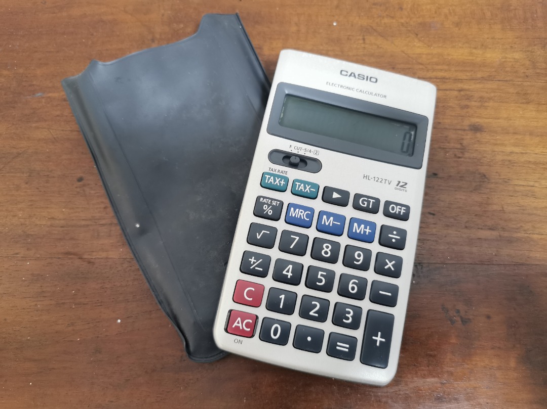 Casio electronic wallet type calculator HL-1222TV, Computers & Tech ...
