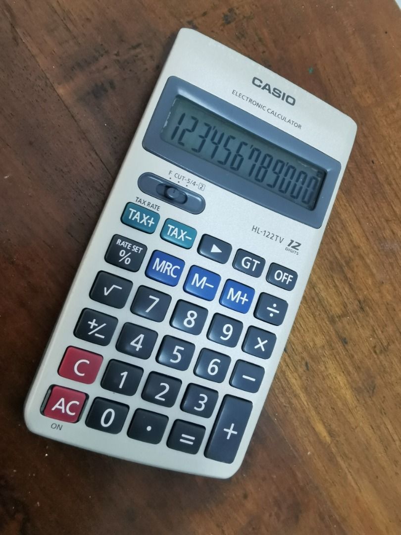 Casio electronic wallet type calculator HL-1222TV, Computers & Tech ...
