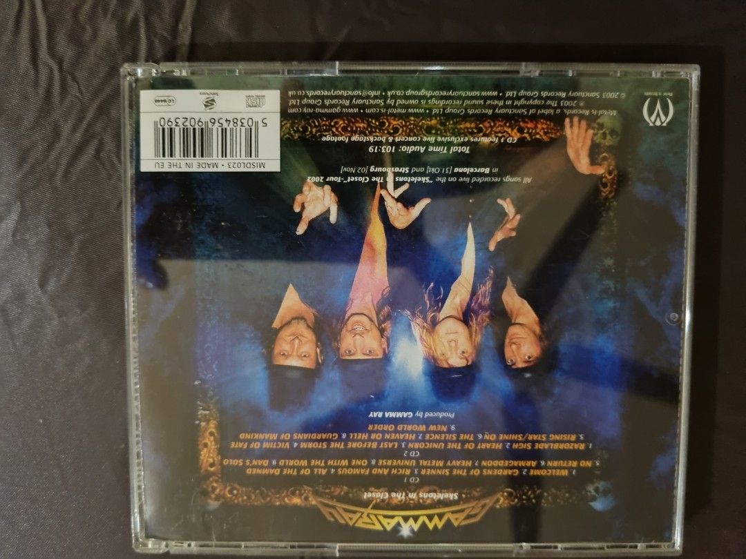 CD Gamma Ray Skeleton In The Closet 2CD Live, Hobbies & Toys, Music ...