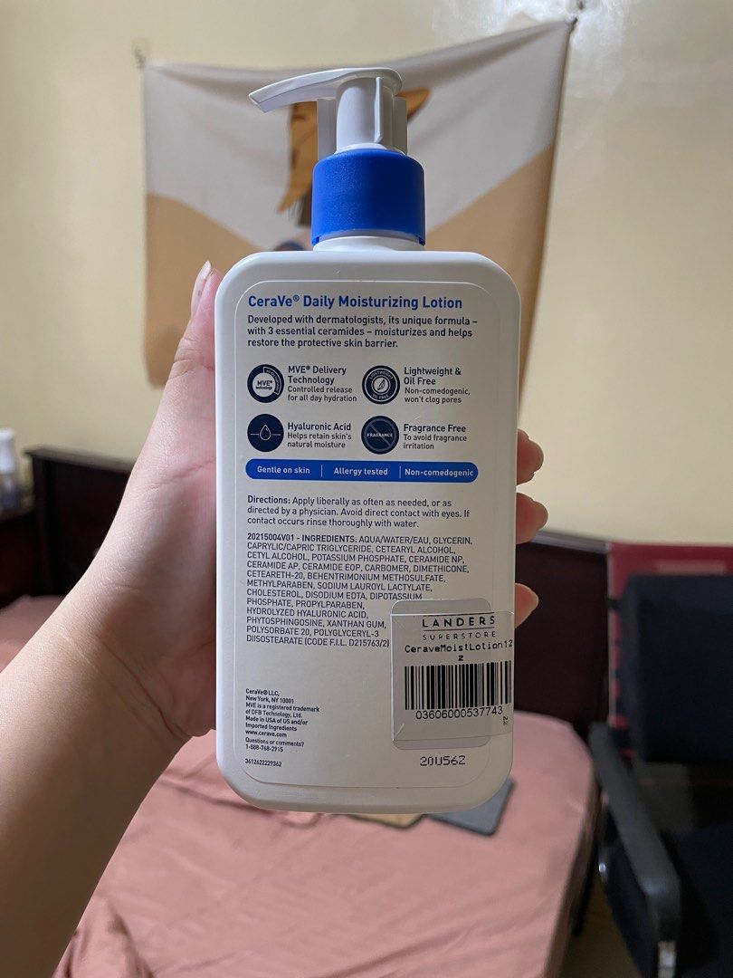 Cerave Moisturizing Lotion 355mL, Beauty & Personal Care, Face, Face ...