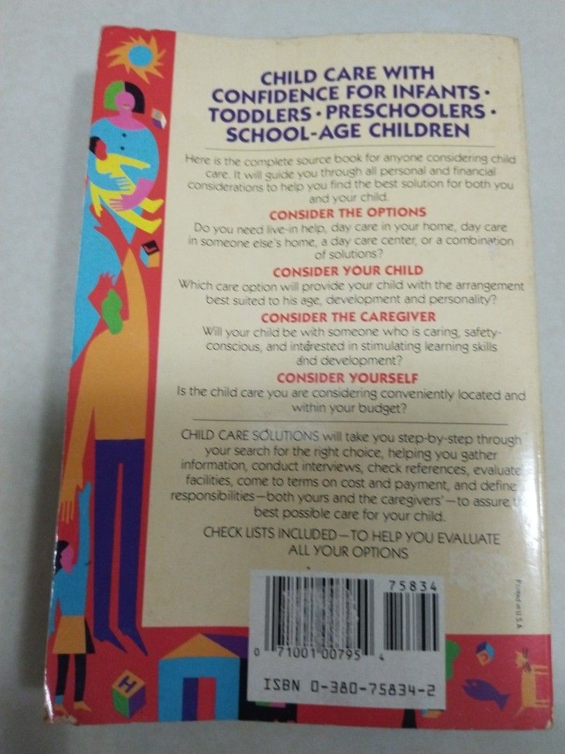 Childcare Solutions, Aphra Katzev, Hobbies & Toys, Books & Magazines ...