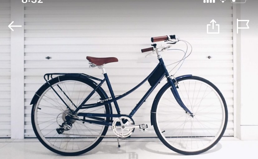 Civia Twin City 8 speed Step-through bike (blue), Sports Equipment ...