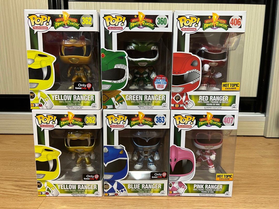 MMPR green ranger red ranger yellow ranger blue ranger pink ranger ...