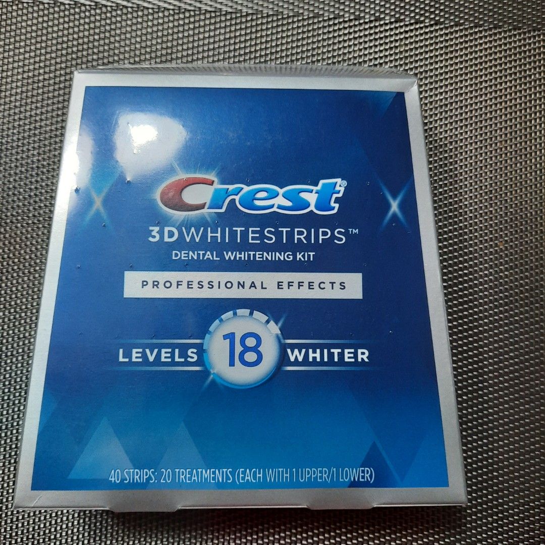 Crest 3D White Strips Dental Whitening Kit, Beauty & Personal Care ...