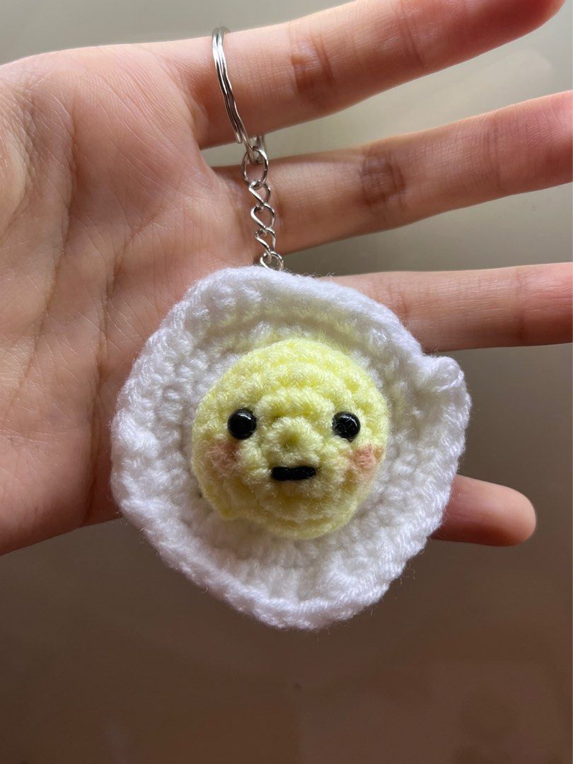 crochet egg keychain, Hobbies & Toys, Stationery & Craft, Handmade ...