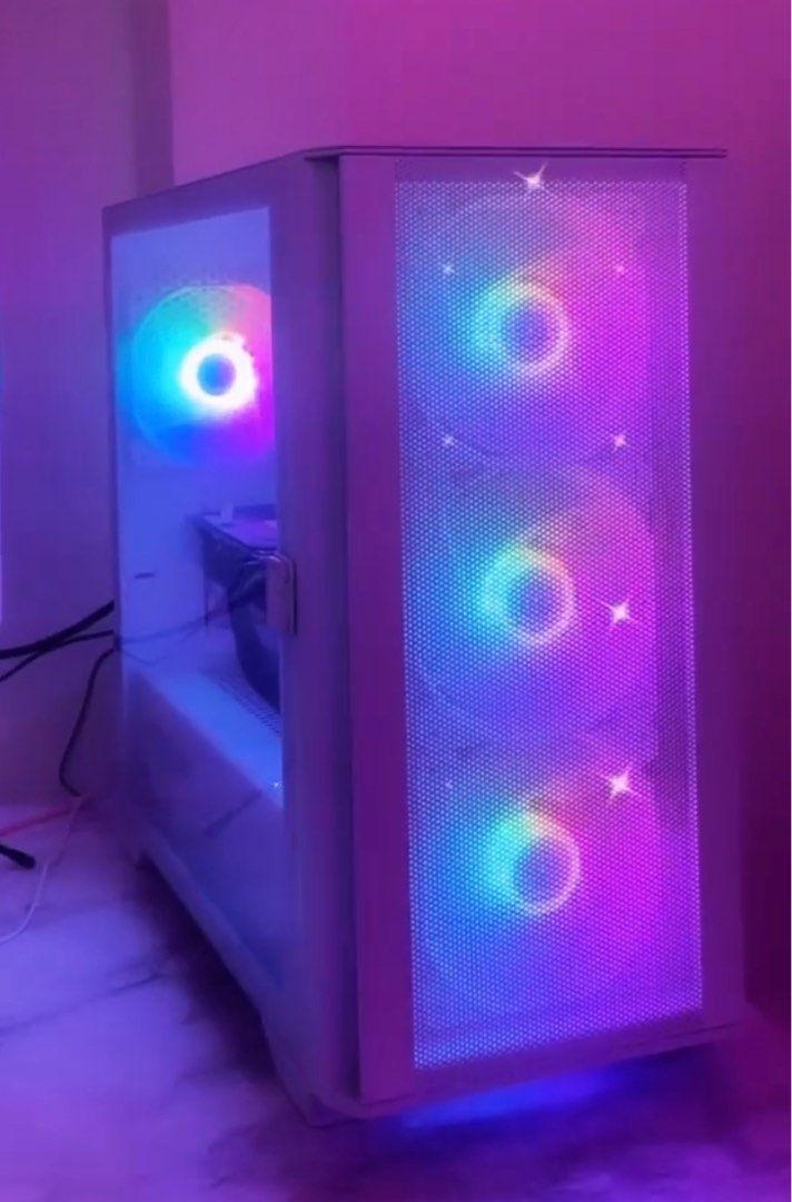 Custom White Gaming PC RGB, Computers & Tech, Desktops on Carousell