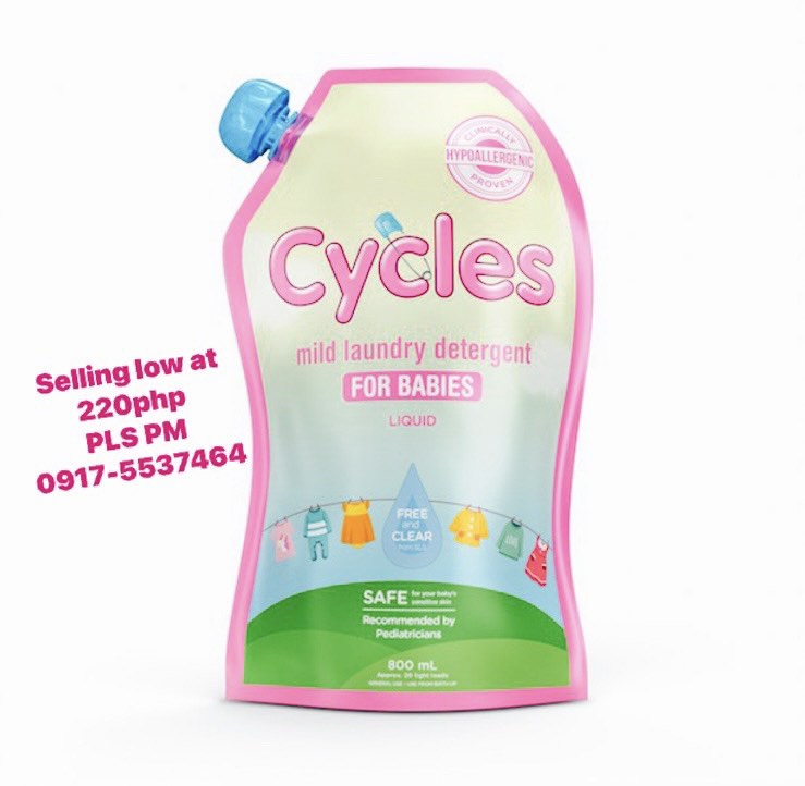 Cycles Baby Detergent Refill Pack, Babies & Kids, Bathing & Changing ...