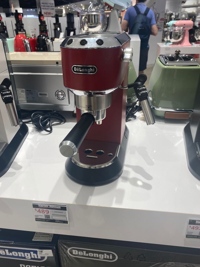 Delonghi - Dedica Style Scarlet Red - Pump Espresso Coffee Machines ...
