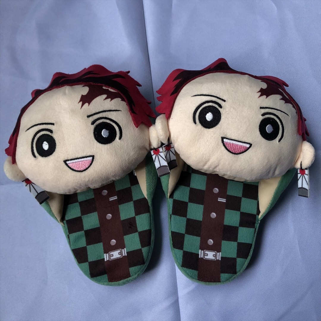 Demon Slayer Kimetsu no Yaiba Indoor Bedroom Plush Slippers - Kamado ...