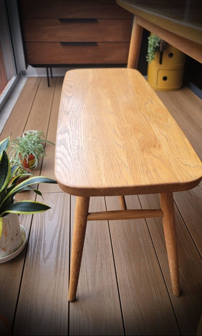 Muji Oak Dining Table Set(genuine), Furniture & Home Living, Furniture ...