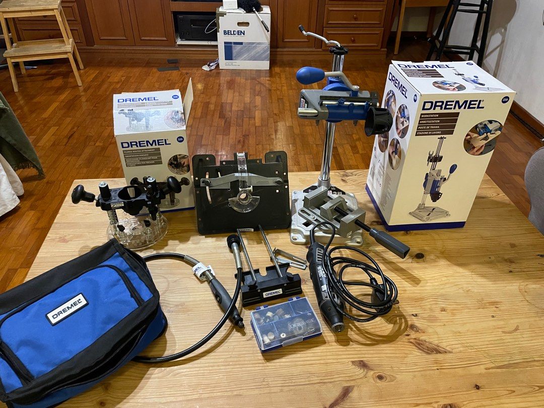 Dremel 4000 + Workstation + Table Router + Plunge Router + Vice ...