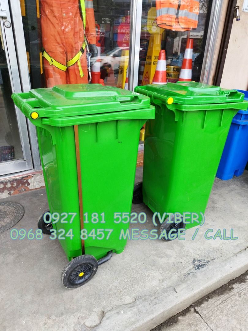 dust bin 120 liters w/ wheels, Furniture & Home Living, Cleaning ...