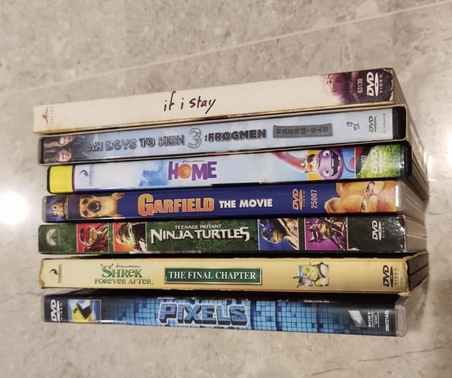 DVD If I stay Ah Boys to Men 3 Frozen Home Garfield The Movie Teenage Mutant Ninja Turtles Shrek ...