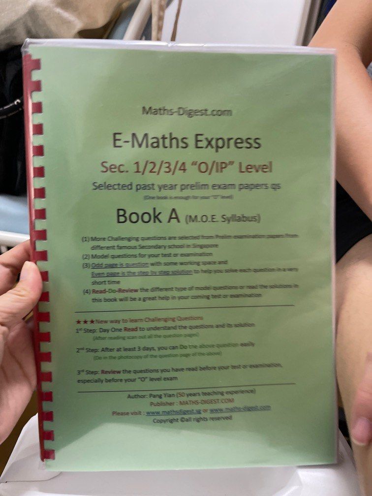 E Math O level assessment book, Hobbies & Toys, Books & Magazines ...