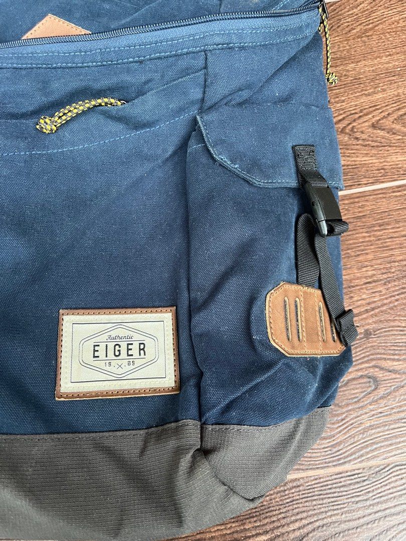 EIGER NAVY BACKPACK, Men's Fashion, Bags, Backpacks on Carousell