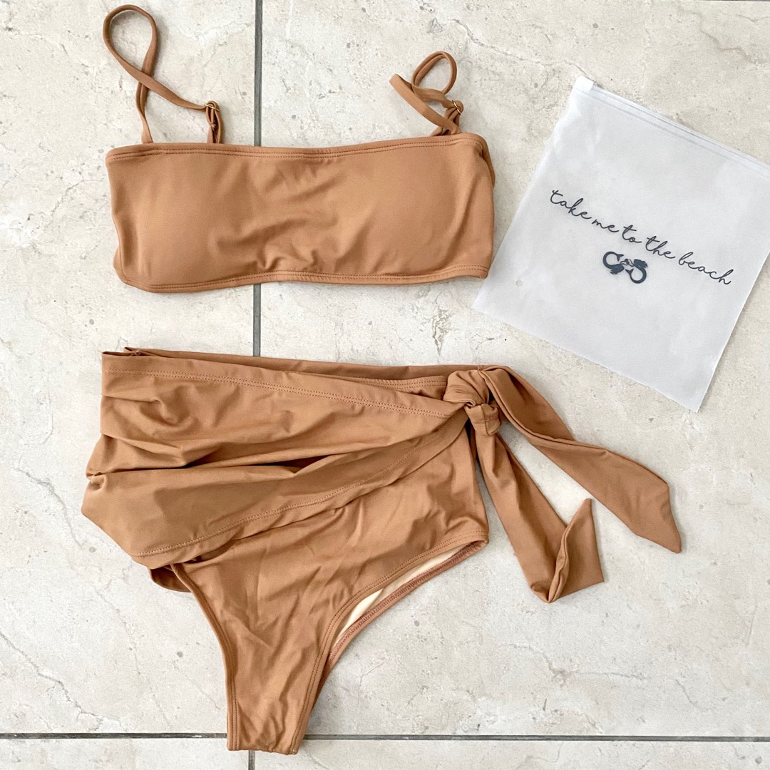 Eighth Mermaid Elena Hi-Kini Set in Biscuit, Women's Fashion, Swimwear ...